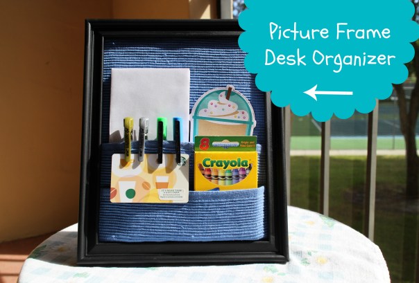 DIY: Picture Frame Desk Organizer | Finding delight.