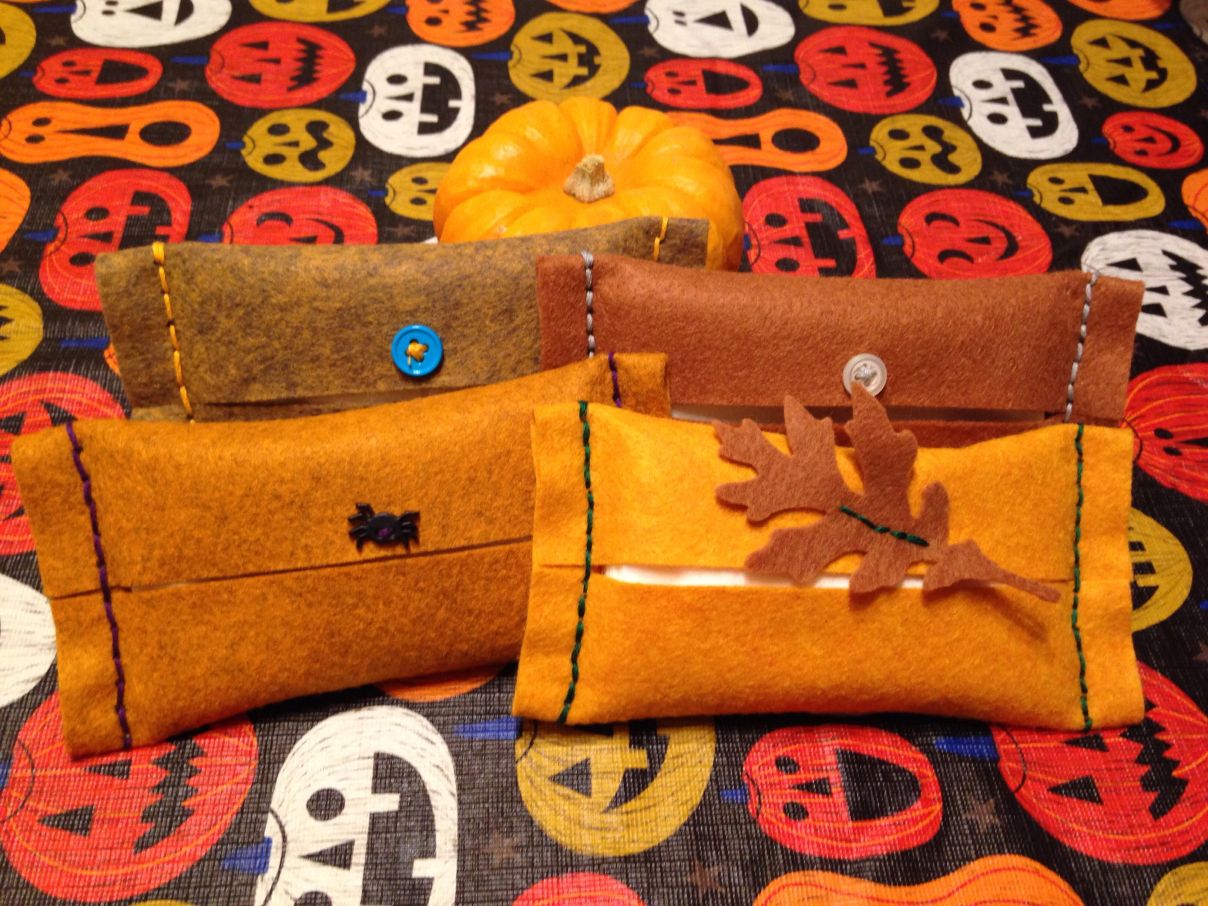 DIY: Autumnal Tissue Holders | Finding delight.
