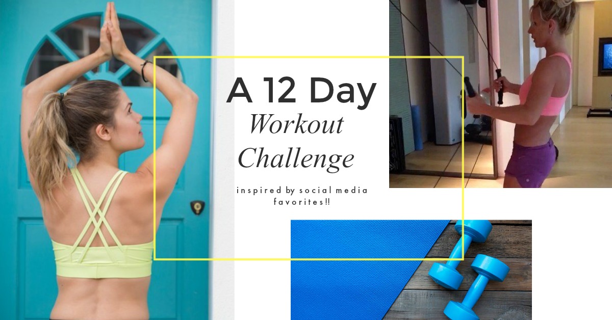 A 12 Day Workout Challenge (Inspired by Social Media Favorites ...
