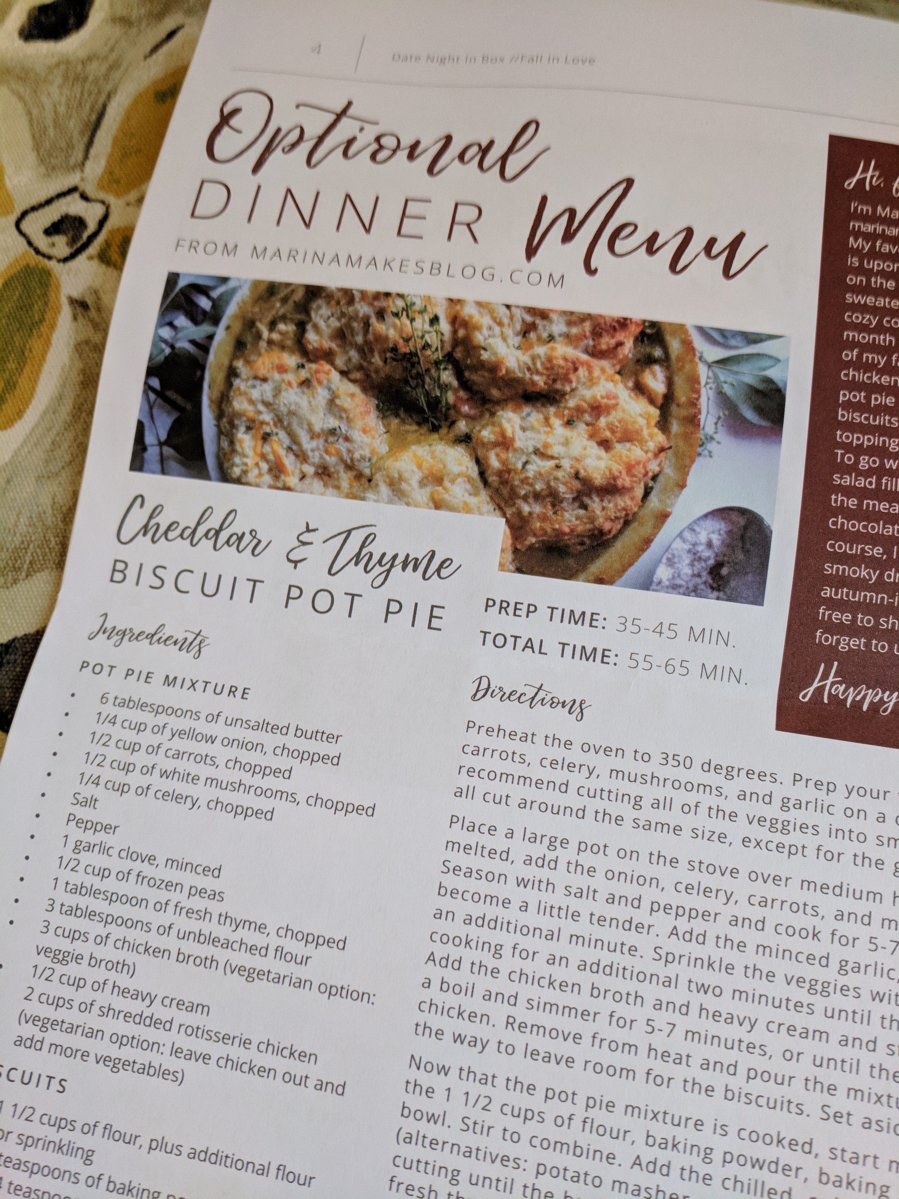 Fall At-Home Date Ideas with Date Night In Box | Finding delight.